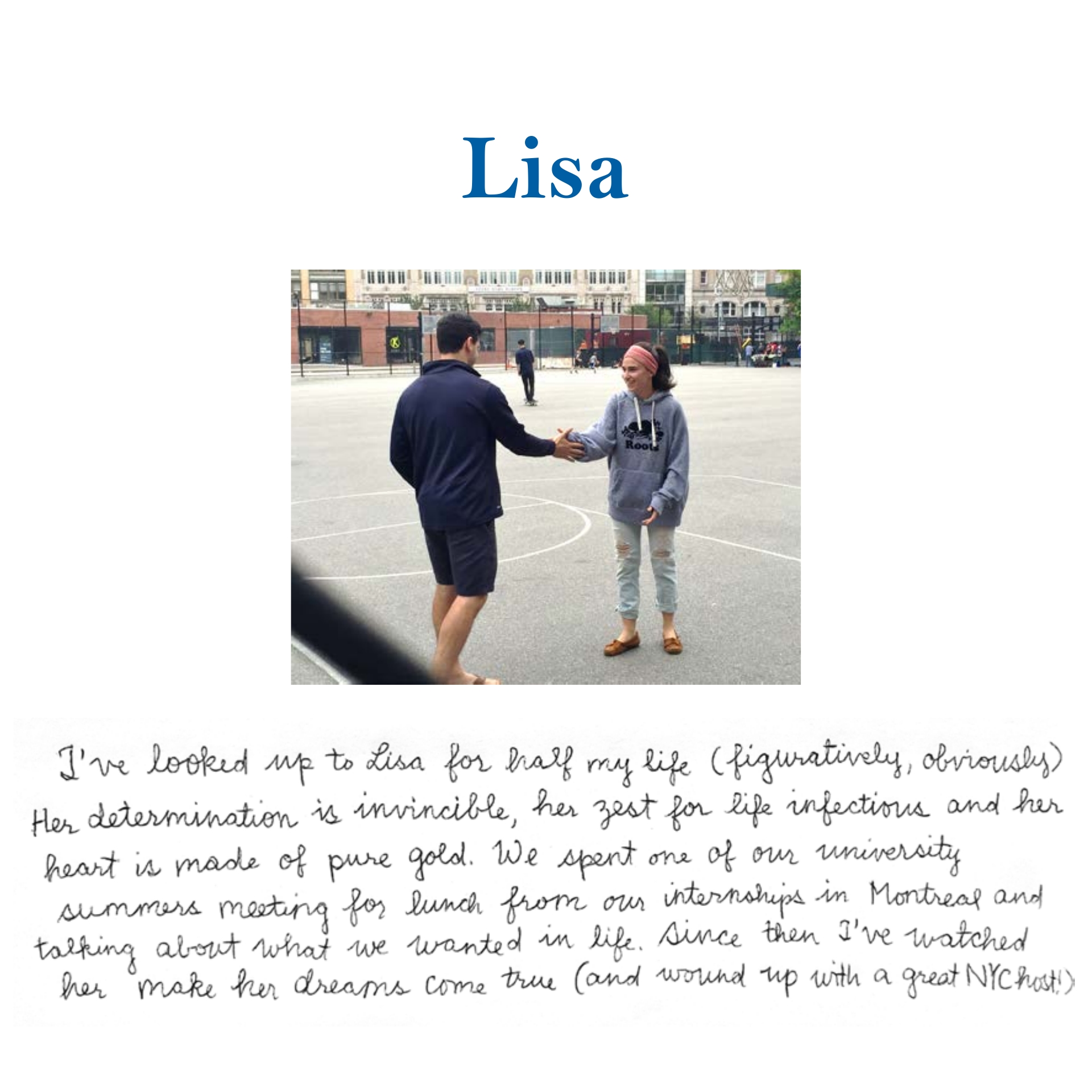 Lisa – The Appreciation Project